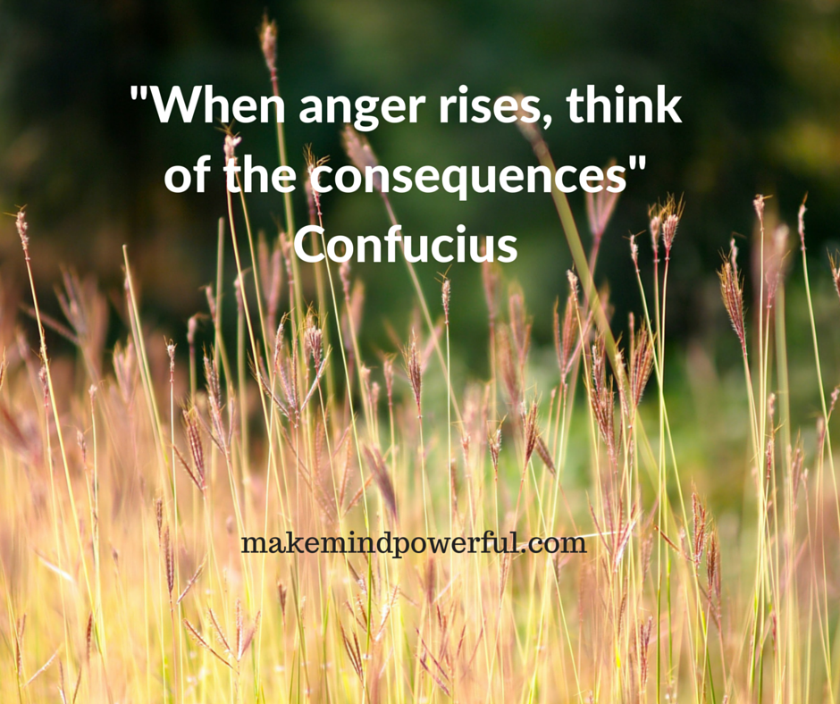 -When anger rises, think of the consequences- Confucius - Mindfulness Dojo